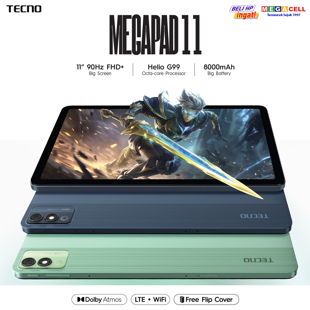 Jual Tecno Megapad 11 4G 8/128GB | 8/256GB - GARANSI RESMI | Shopee ...