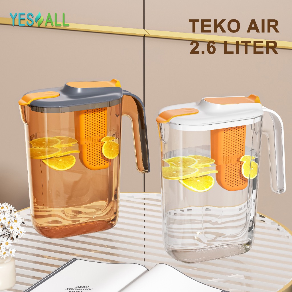 Jual YESALL Teko Air Minum Saringan Filter 2.6 Liter Water Jug Pitcher ...