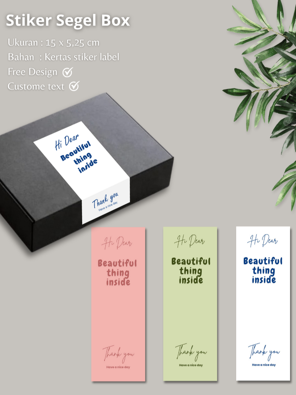 Jual Stiker segel box | stiker segel packing | stiker segel custome ...