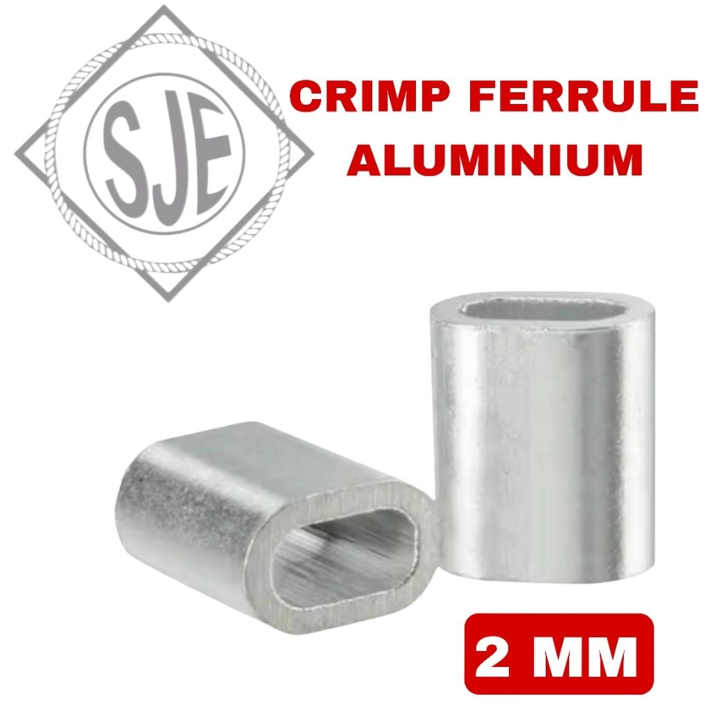 Jual crimp ferrule 2mm / skun ferrule 2mm / ferrule 2mm aluminium ...