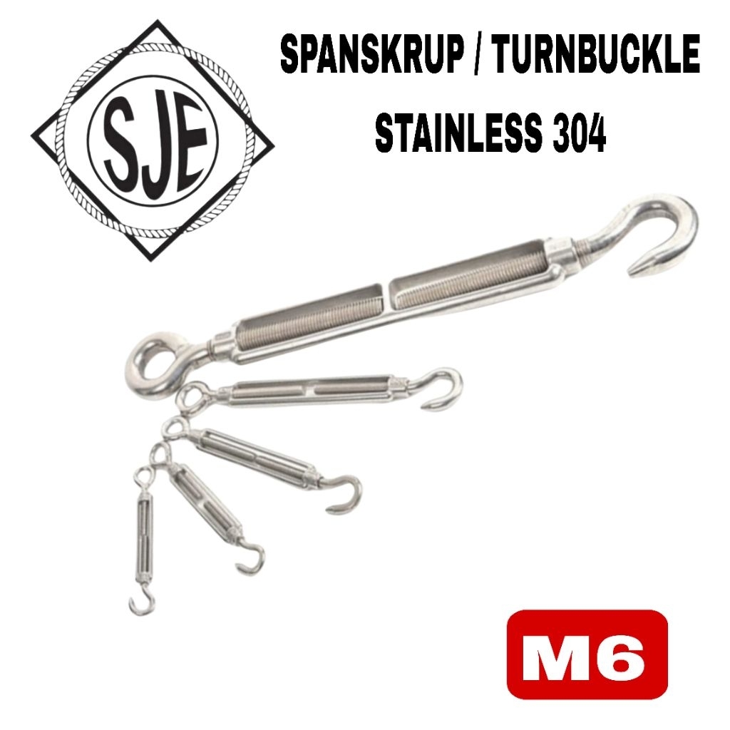 Jual spanskrup stainlees 5mm / turnbuckle stainlees 5mm / spanscrew ...