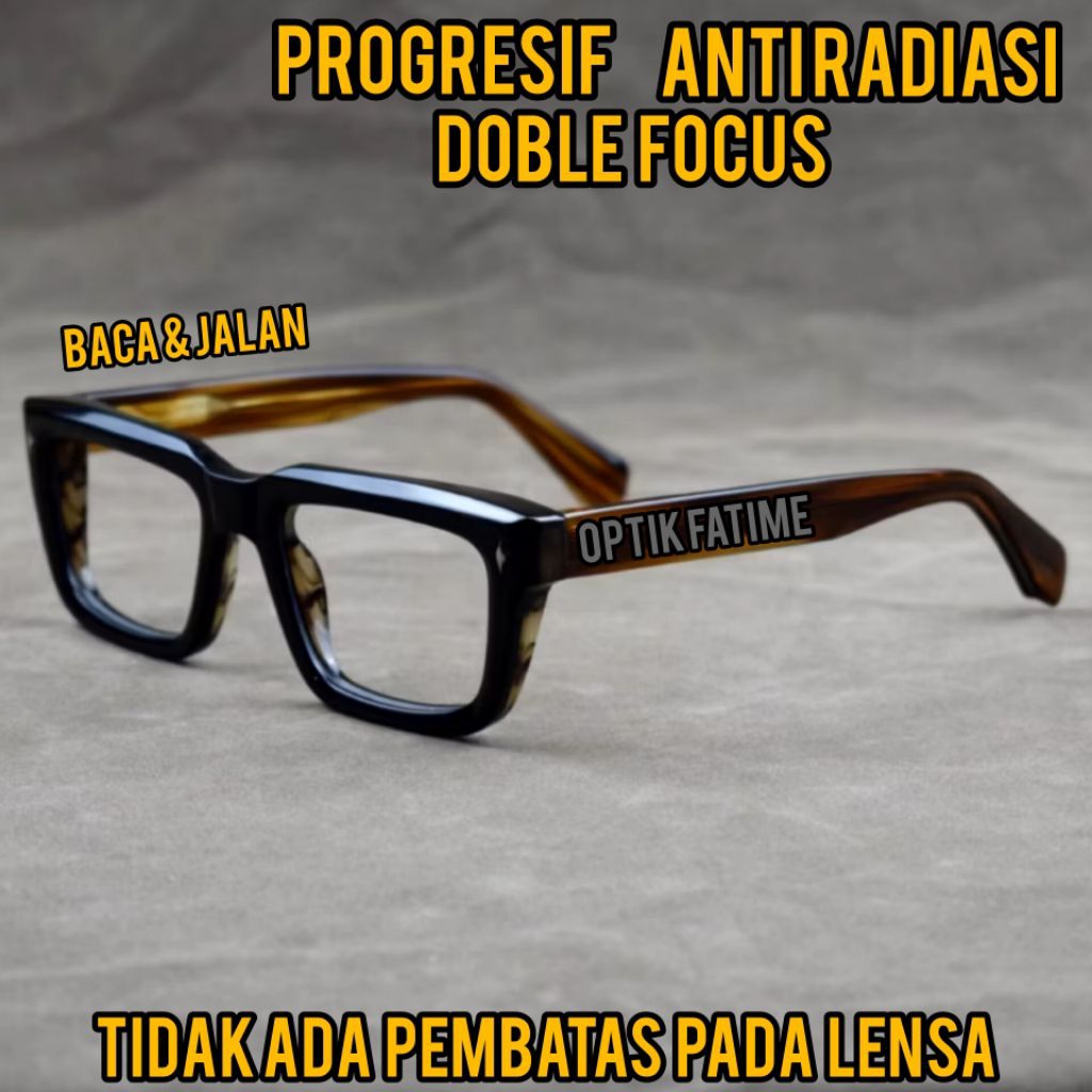 Jual Frame Kacamata Plus Baca Dan Jalan | Kacamata Progresif Pria ...