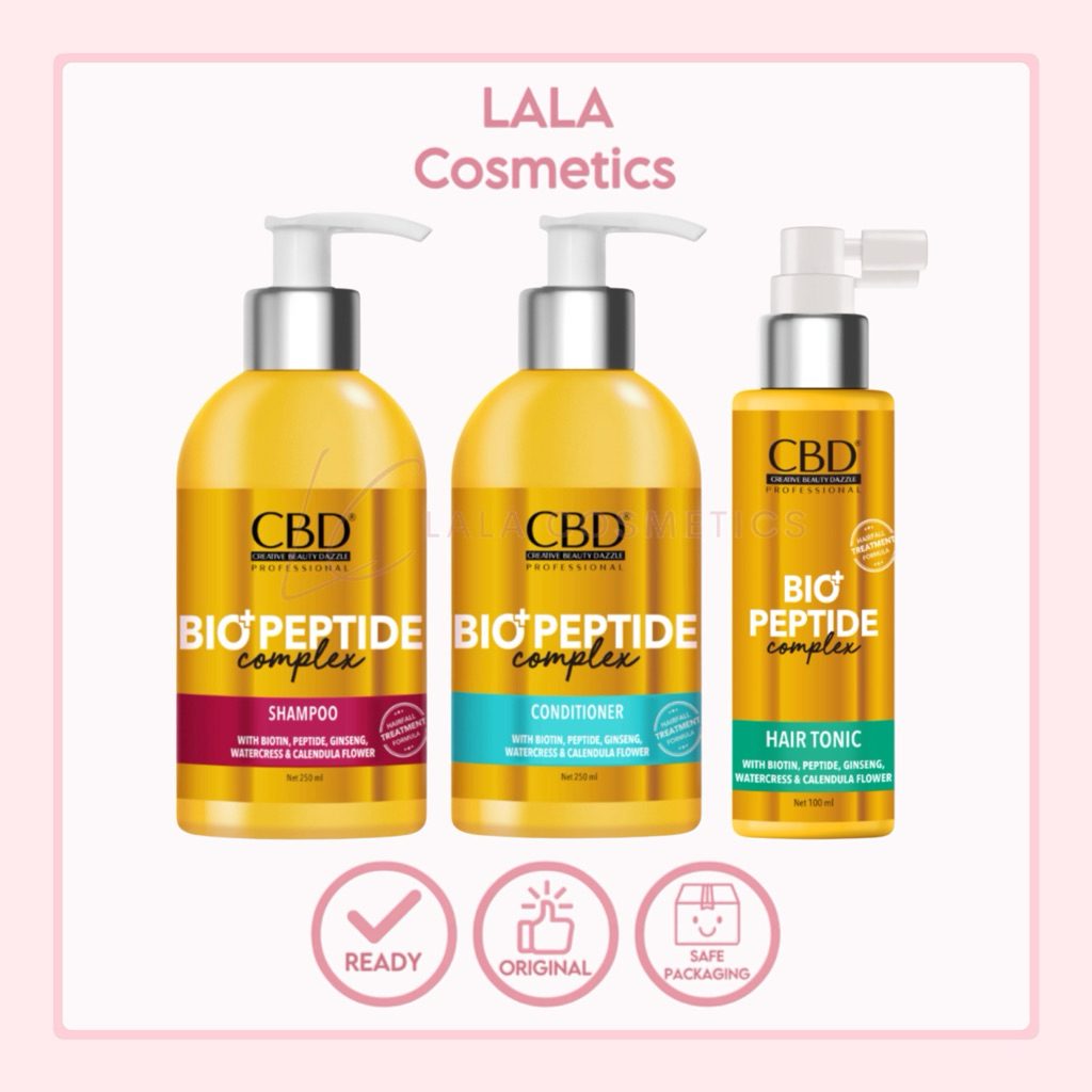Jual CBD Professional Bio+Peptide Complex Hair Shampoo | Conditioner ...