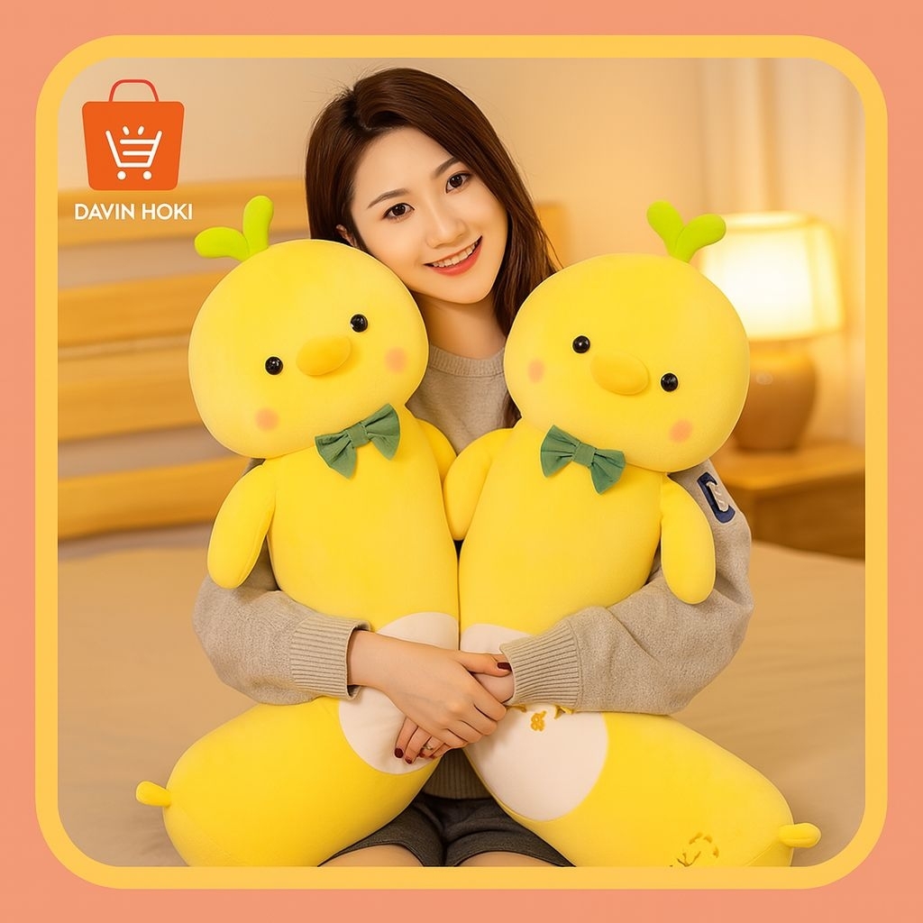 Jual Boneka Guling Bebek Piyo LuckyJumbo Ukuran 1 Meter Hewan Lucu ...