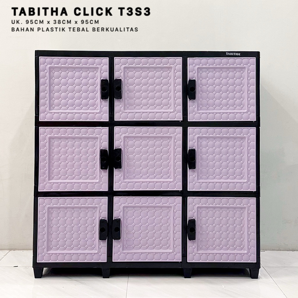 Jual LEMARI PLASTIK SERBAGUNA 3 BARIS 3 SUSUN 9 PINTU / TABITHA CLICK ...