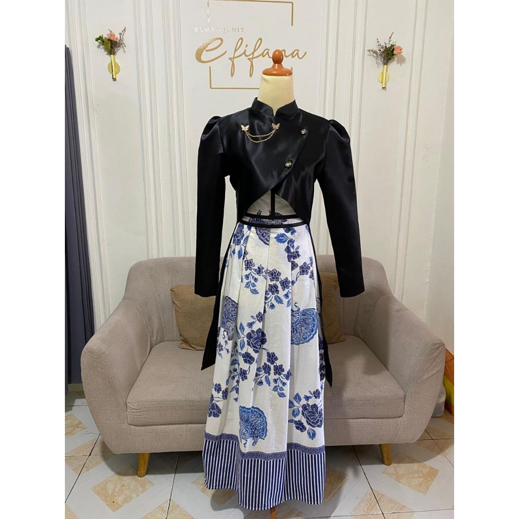 Jual set kebaya janggan crop kebaya janggan cople kebaya janggan ...