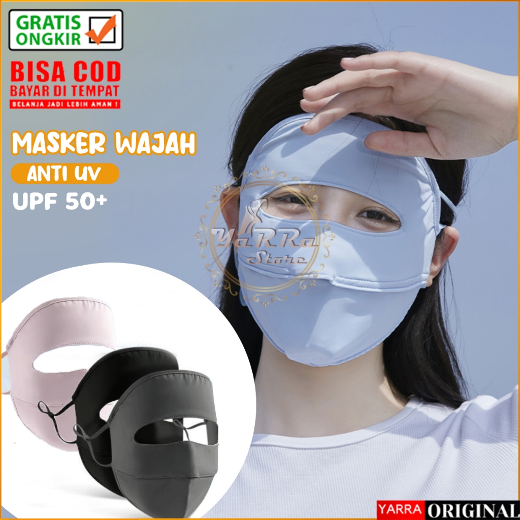 Jual Masker Muka Full Face Anti UV Penutup Wajah Buff Motor Outdoor ...