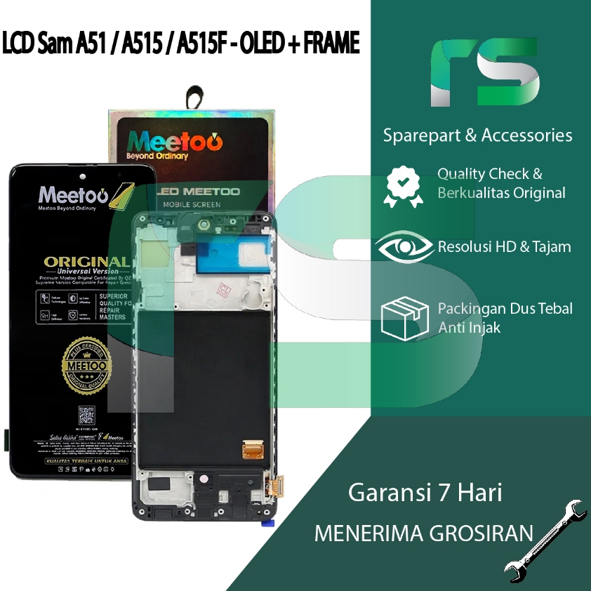 Jual LCD SAM A51 / A515 / A515F - OLED + Frame FULLSET COMPLETE ...