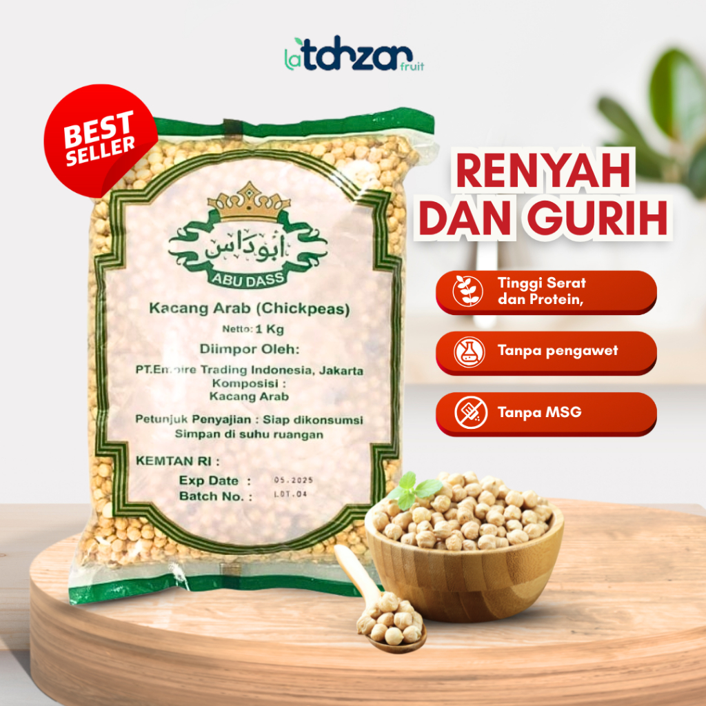 Jual Kacang Arab 1 Kg Renyah Gurih Oleh-Oleh Haji Umrah Kacang Lebaran ...