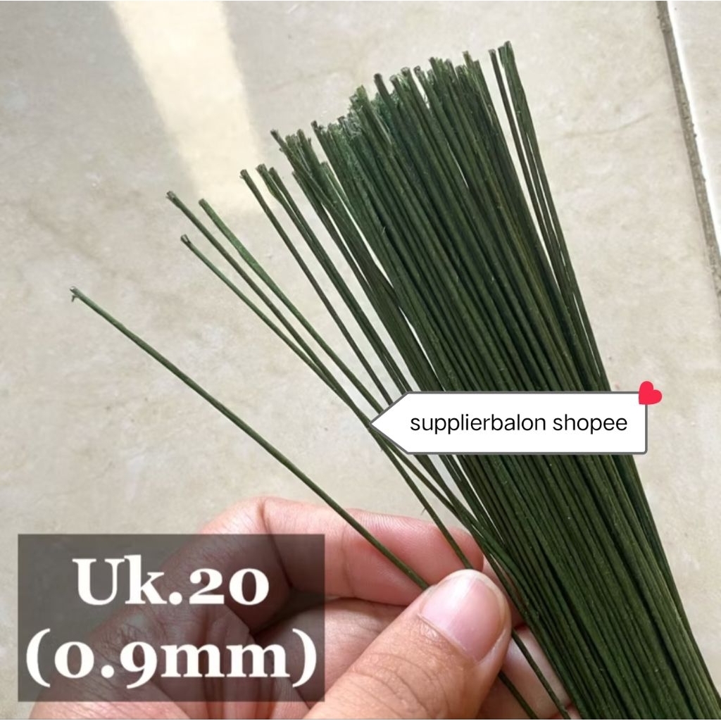 Jual (isi 5) Kawat bunga 60cm No.18 , No.20 , No.2# kawat flower ...