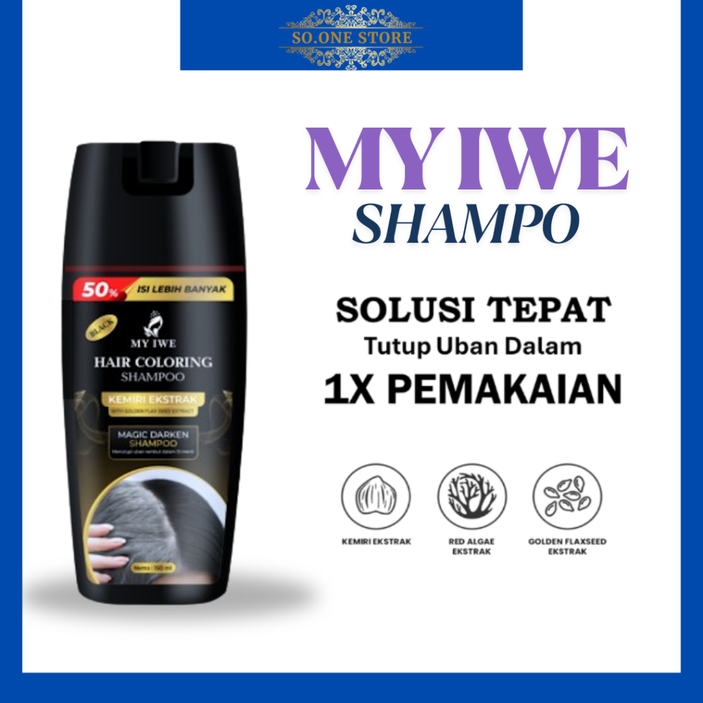Jual Sampo Anti Uban My Iwe Shampoo Pewarna Rambut Penghitam Uban Myiwe ...
