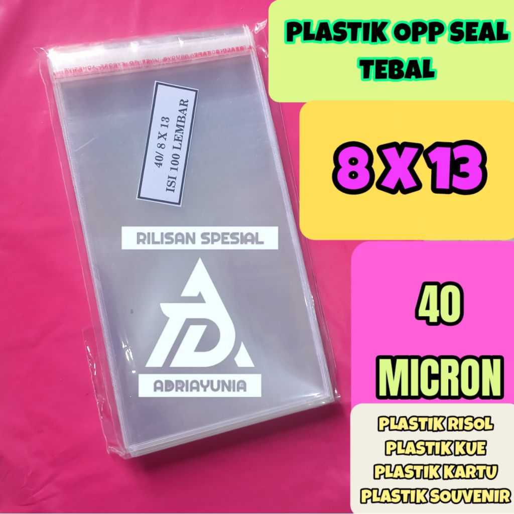 Jual Plastik OPP Risol 8 x 13 cm Seal - Plastik OPP Risol 8x13 cm Seal ...