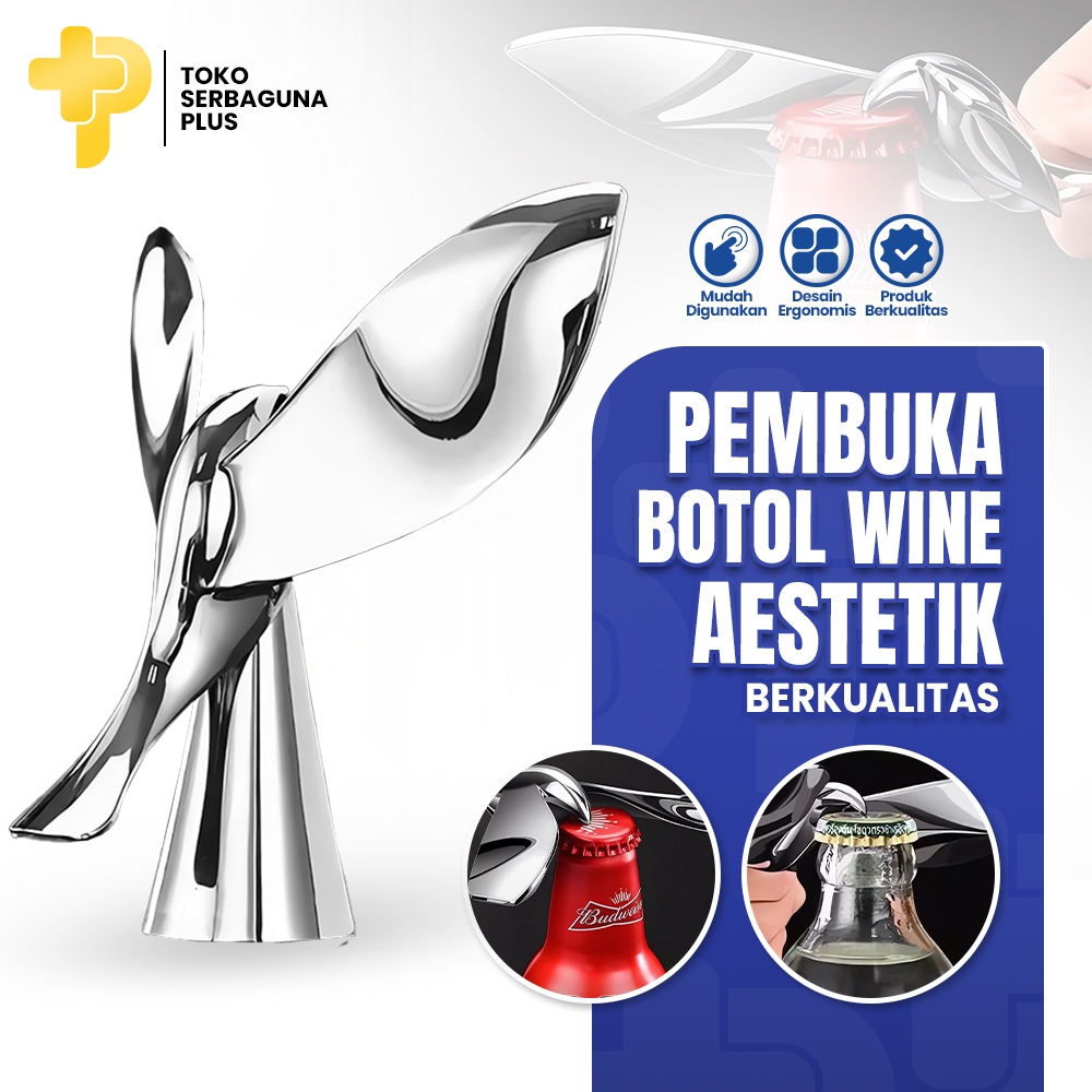 Jual Alat Pembuka Tutup Botol Anggur Wine Corkscrew Bird Shaped Bottle ...