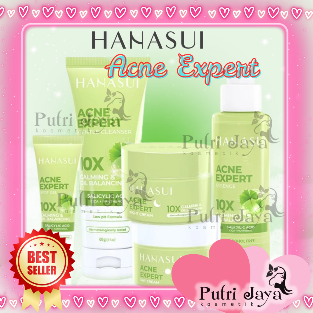 Jual HANASUI ACNE Expert SERIES | Day Night Spot Facial Wash Essence ...