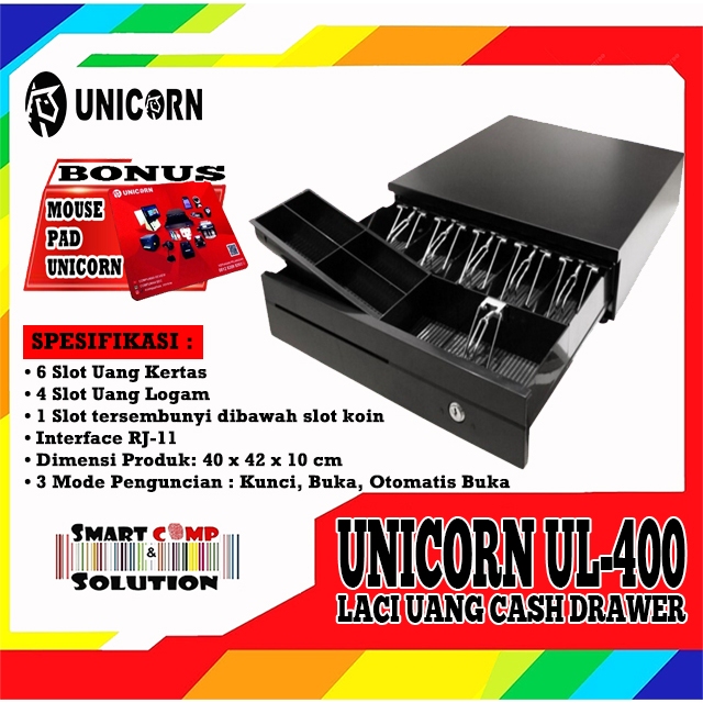 Jual Cash Drawer / Laci Uang / Laci Kasir Unicorn UL-400 / UL400 RJ-11 ...