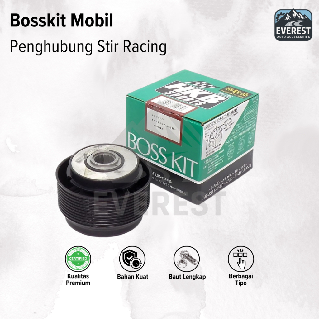 Jual Bosskit Stir Mobil Setir Racing (Boss Kit Bosskit) HKB Adaptor ...