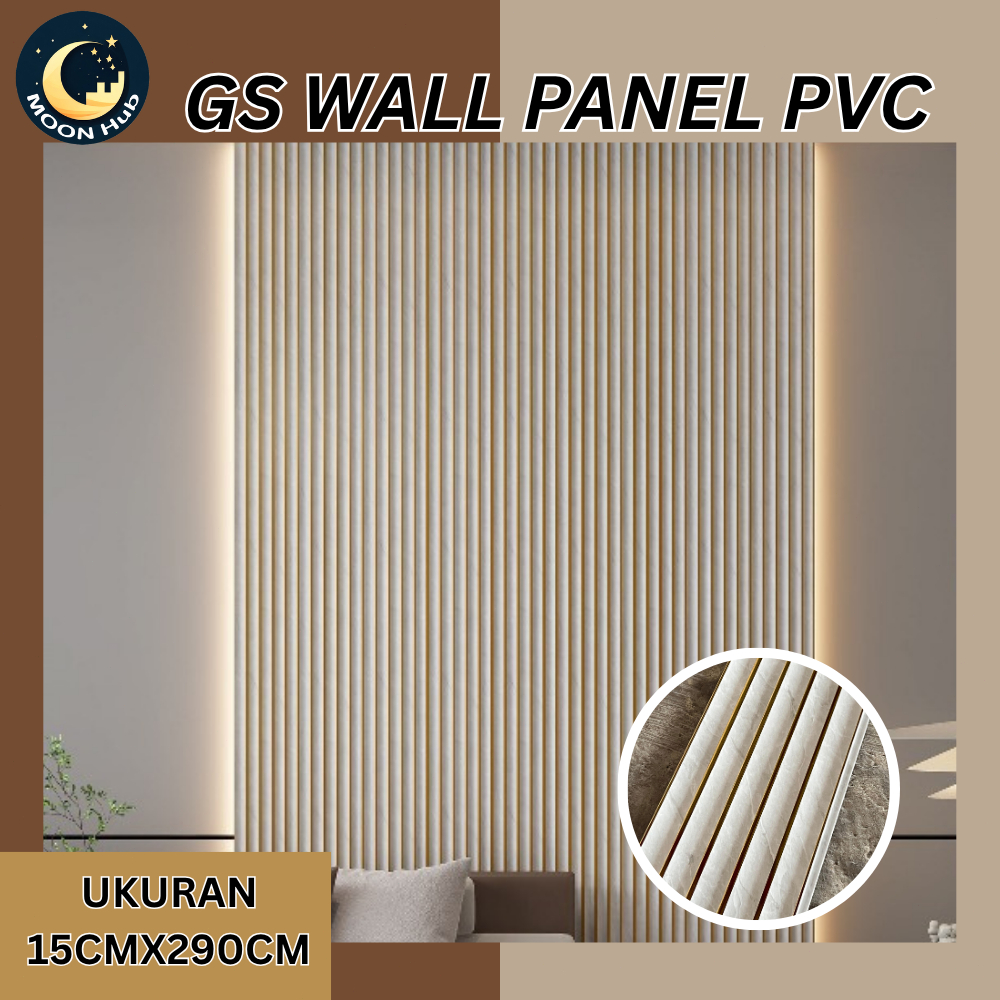 Jual Wall Panel Wood Panel PVC 150x15mm 2.9Meter Motif List Kayu Elegan ...
