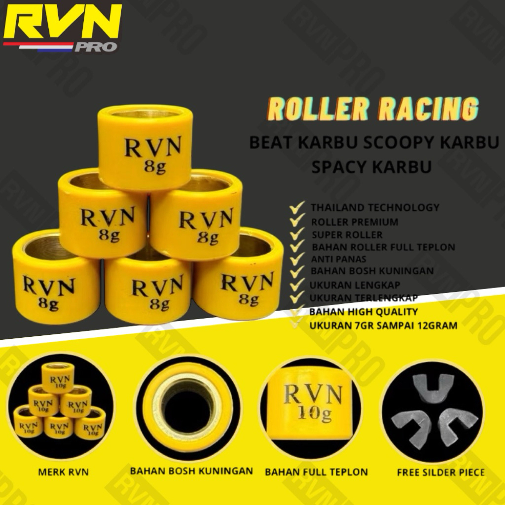 Jual FREE SLIDER ROLLER ROLER RACING RVN BEAT KARBU SCOOPY KARBU SPACY ...