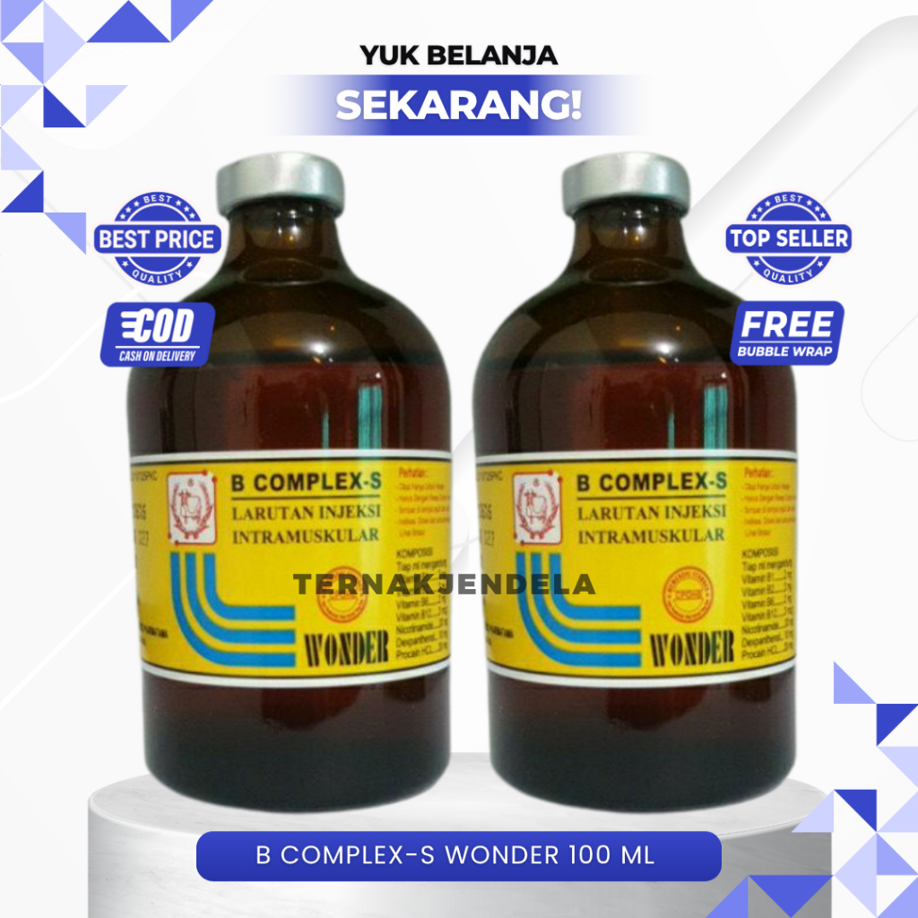 Jual B COMPLEX-S WONDER 100 ml - Vitamin B Kompleks Hewan - B Complex ...