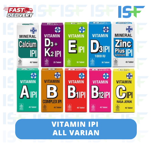 Jual ⭐ISF⭐ VITAMIN IPI VITAMIN A D3+K2 VITAMIN B COMPLEX B1 B12 VITAMIN ...