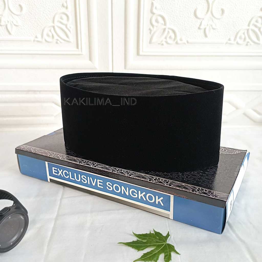 Jual MURAH LEBAY! PECI SONGKOK KOPAH HITAM POLOS TINGGI 9CM MURAH HARGA ...