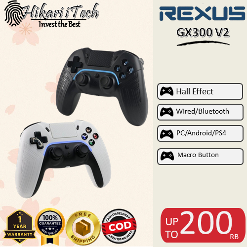 Jual Rexus GX300 / GX-300 V2 Upgraded Gamepad Joystick Bluetooth ...