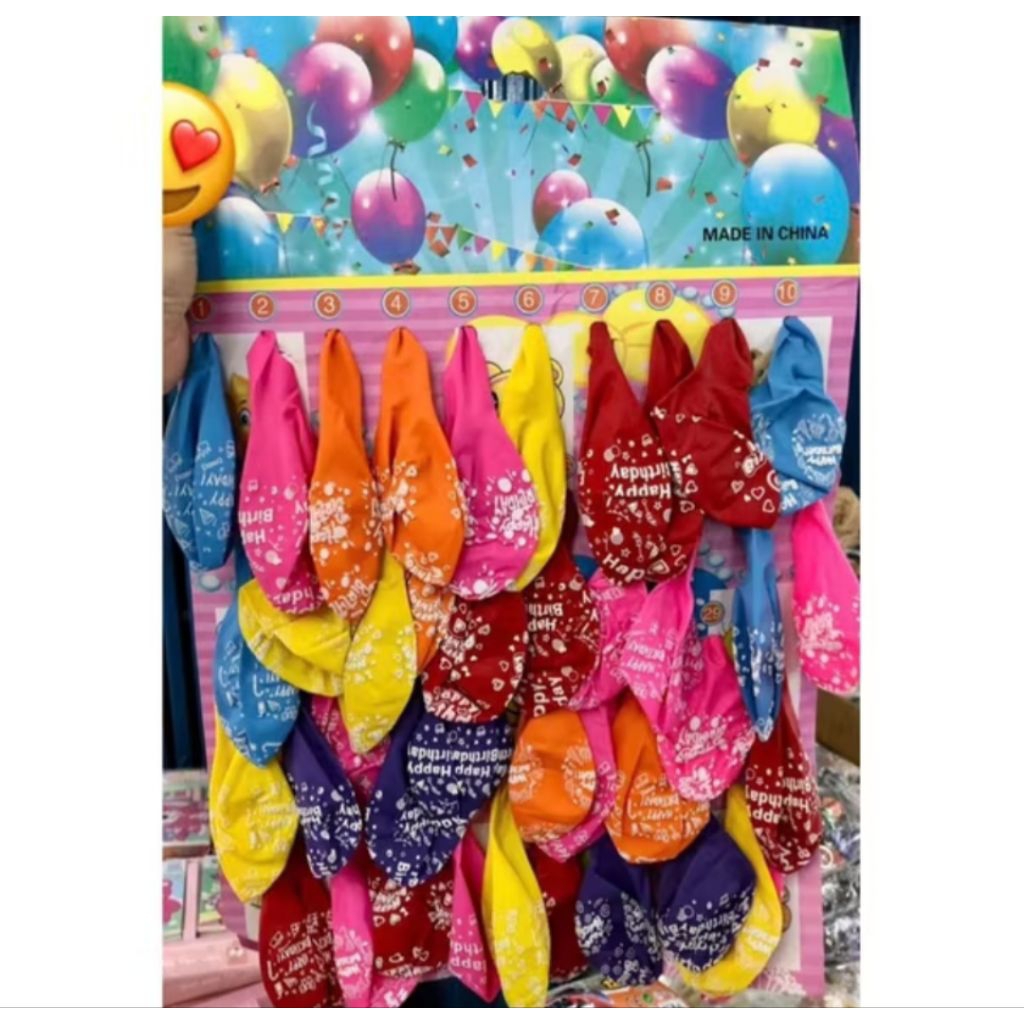 Jual balon happy brithday 1 lembar isi 40/balon hbd/balon acara ulang ...