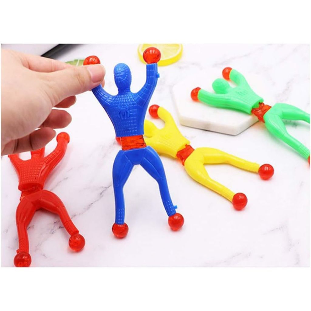 Jual TERLENGKAP mainan sticky wall Spiderman panjat dinding tempel ...