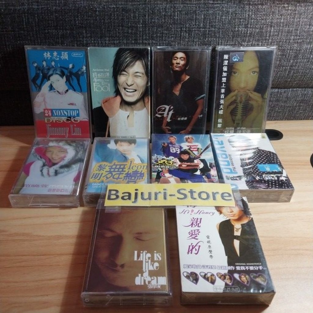 Jual Kaset Pita Mandarin/Penyanyi "Jacky Cheung" "Ost Hi Honey" "Ost Lavender" "Mavis" "Leon Lai ...