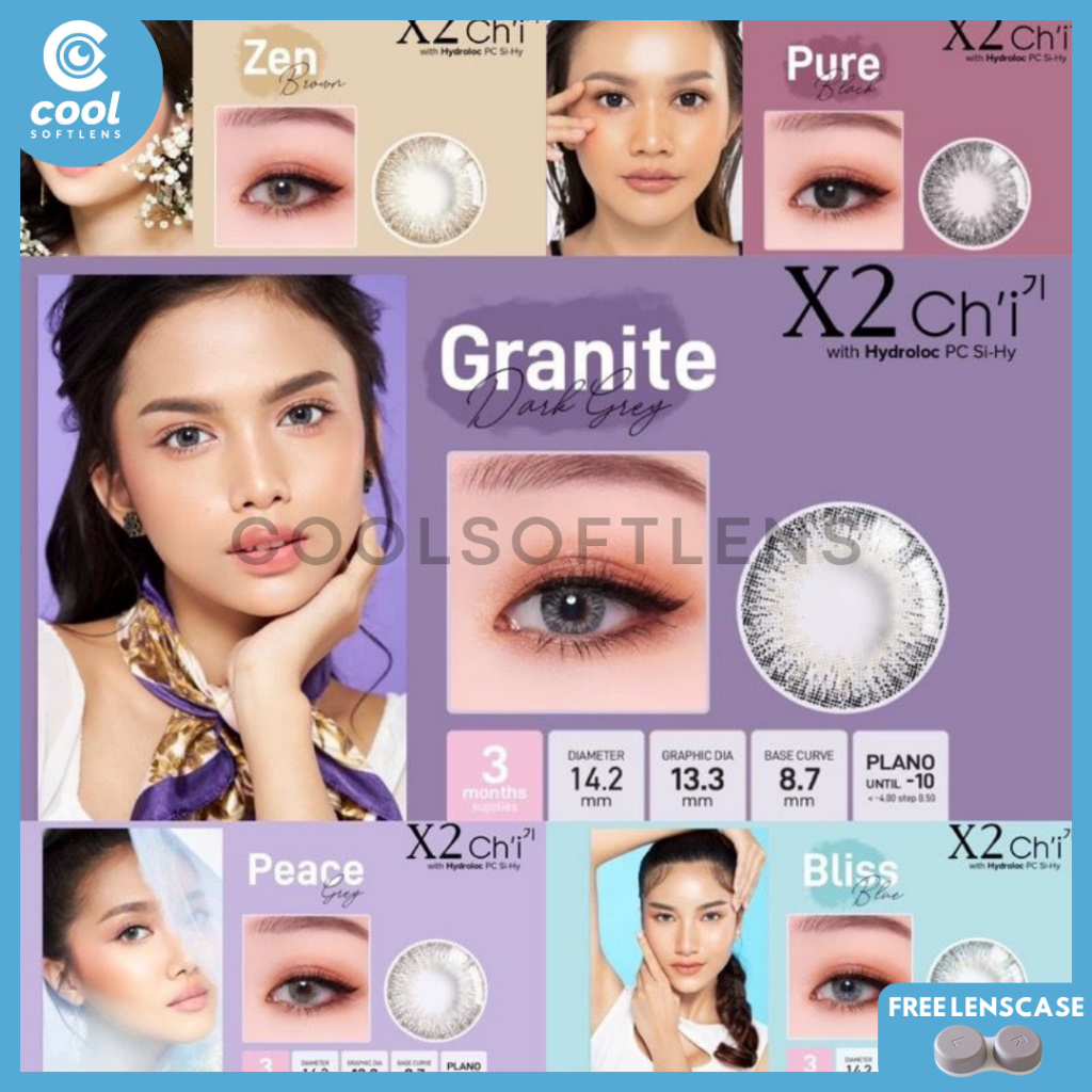 Jual Softlens X2 CHI VOL I 14,2MM Normal & Minus (-0,50 S/D -10,00) By ...