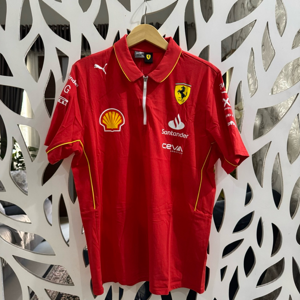Jual Baju Kaos Polo Scuderia Ferrari F1 Team 2024 Charles Leclerc ...