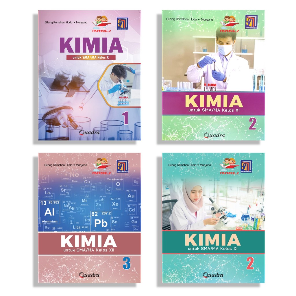 Jual [Penerbit Quadra] KIMIA SMA Kelas 10,11, & 12 Kurikulum Merdeka ...