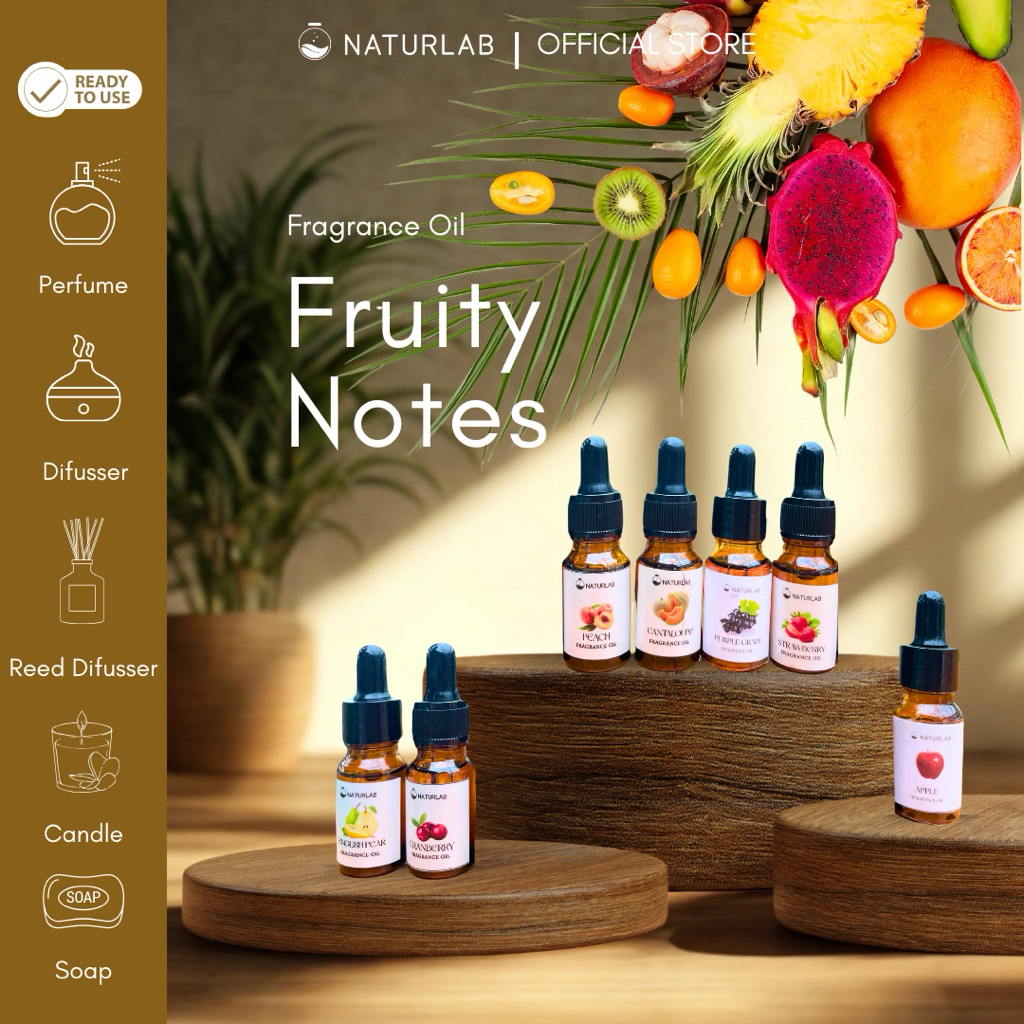Jual (10 ML) NATURLAB Fruity Single Notes Oil | Essential Oil ...