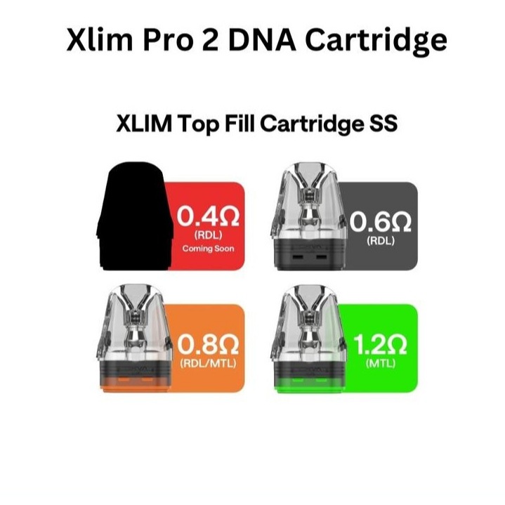 Jual [CARTRIDGE] OXVA XLIM SS FOR XLIM PRO 2 DNA TOP FILL SERIES ...