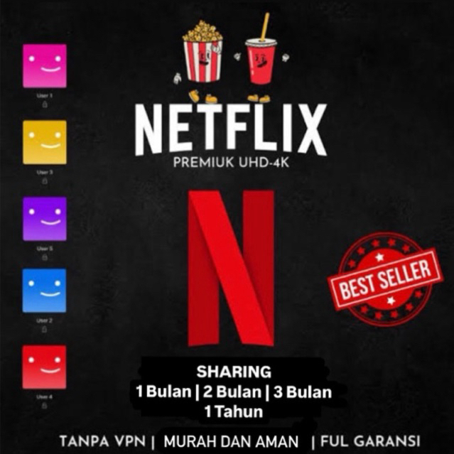 Jual NETPLIXX PREMIUMMS 1 BULAN TANPA VPN FULL GARANSI ANTI HOLD | Shopee Indonesia