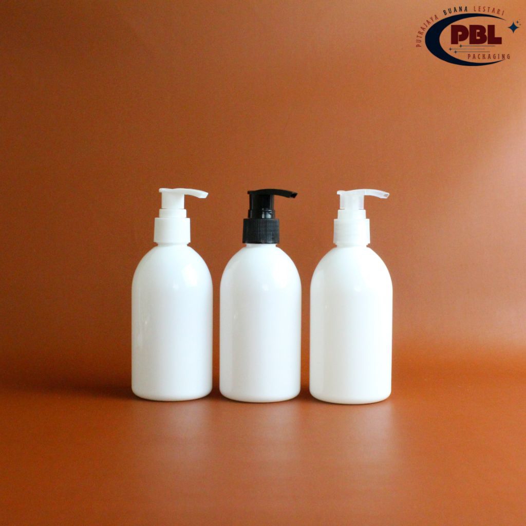 Jual Botol Oval 250ml Pump Lotion Putih - Tutup Pump NECK 24 Varian Warna / Botol Plastik Pet ...