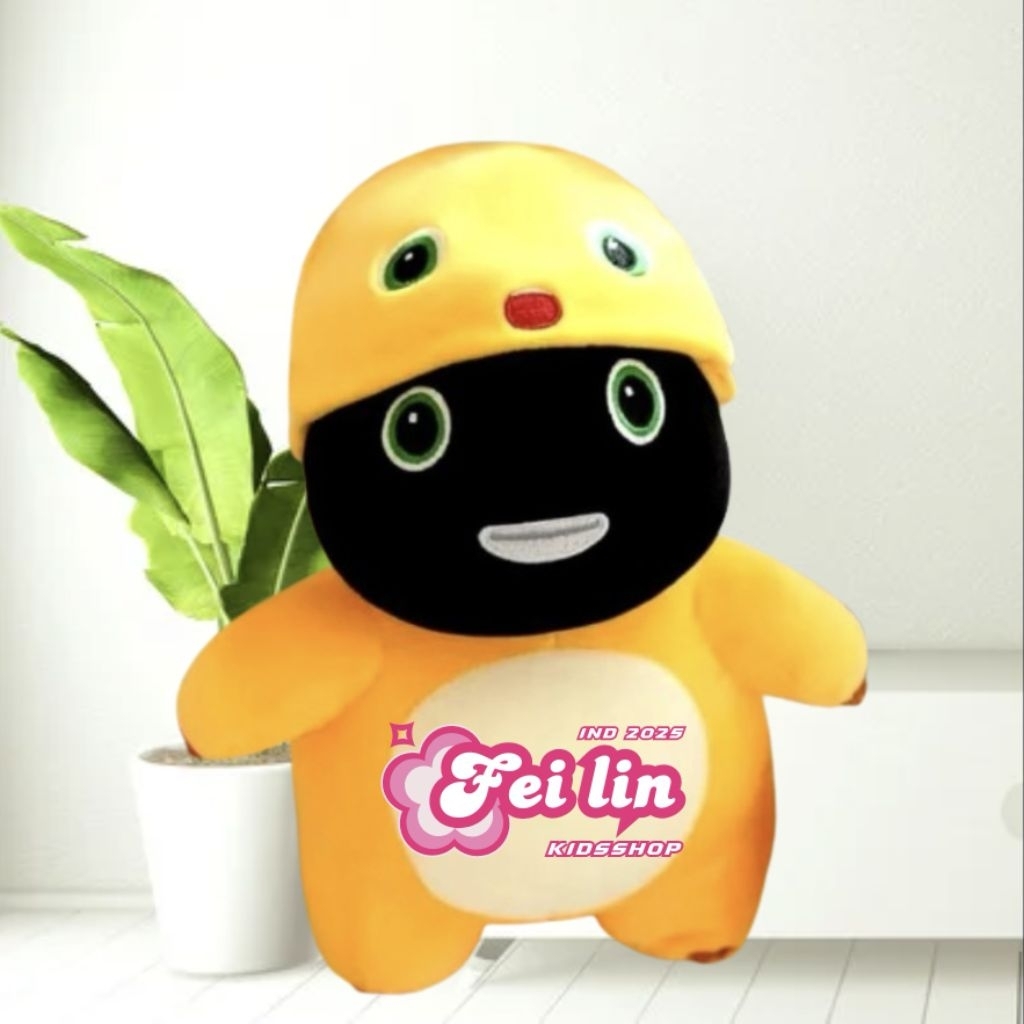 Jual Boneka Nailong BOOM Nailong Muka Hitam | Yellow Dino Funny Very ...