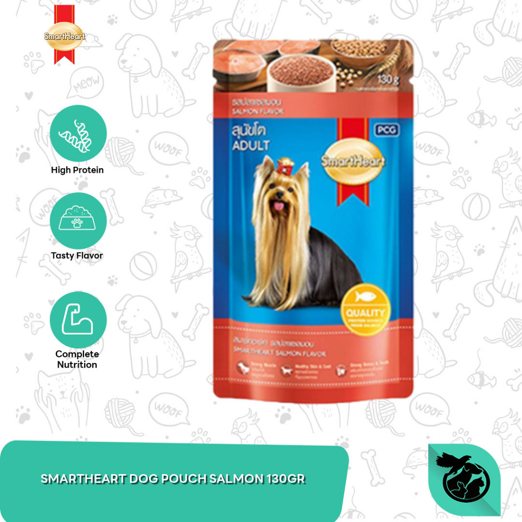 Jual SmartHeart Dog Wet Food Pouch Makanan Basah Anjing Sachet 130 Gram ...