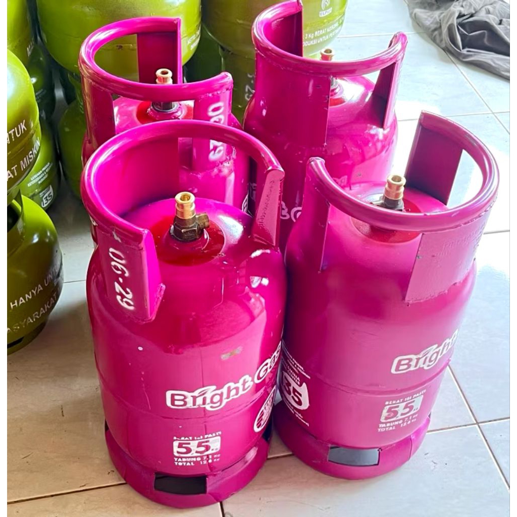Jual TABUNG GAS PINK 5,5KG KOSONGAN BRIGHT GAS | Shopee Indonesia
