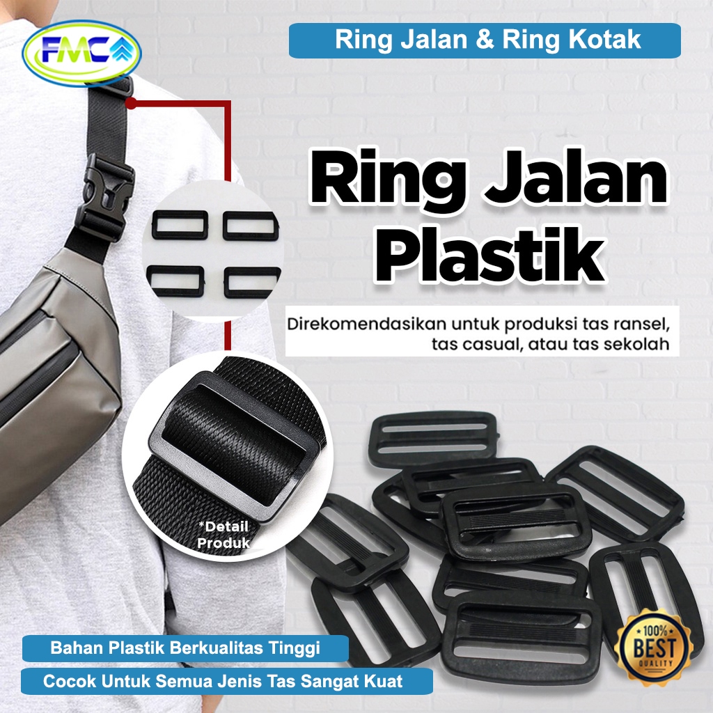 Jual Ring Jalan Tas Plastik PP Aksesories Bahan Buckle Plastik Ring ...