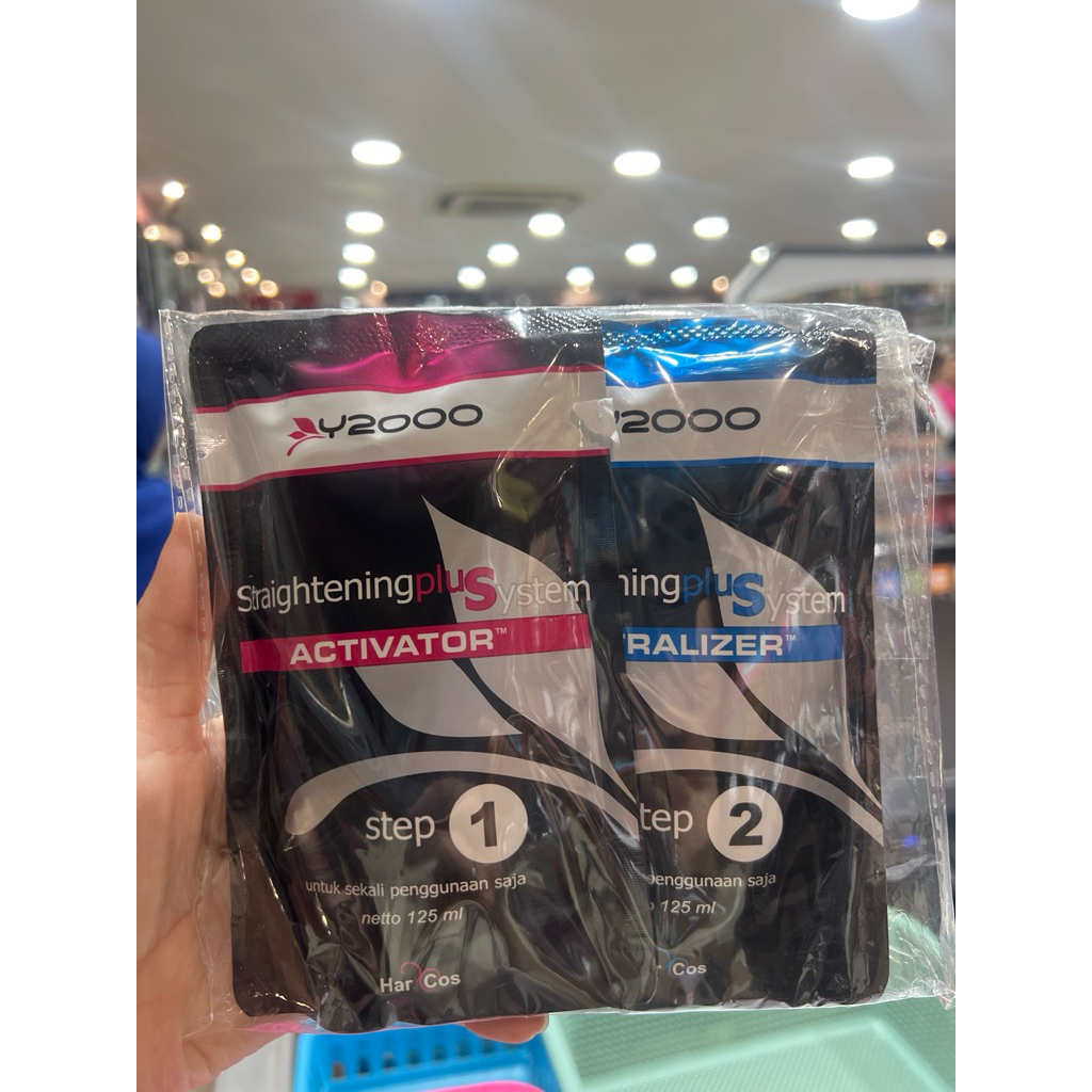 Jual Y2000 STRAIGHTENING PLUS SYSTEM STEP 1 + STEP 2 (125ml + 125ml ...