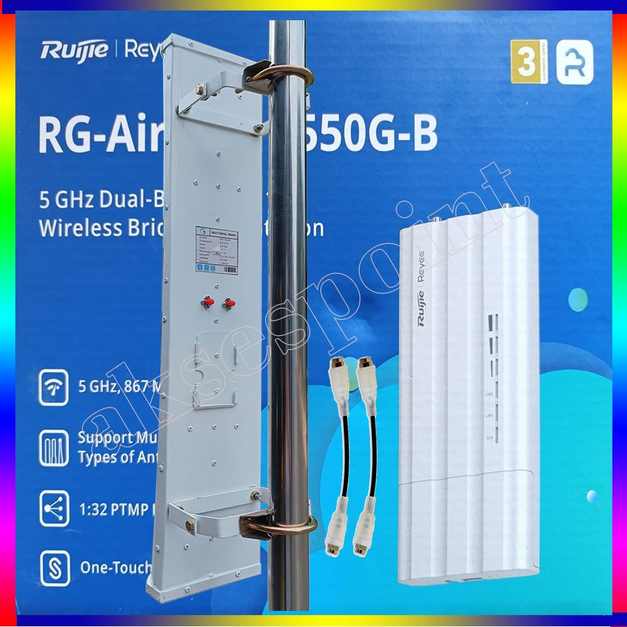 Jual Sectoral Mimo G-NET 20 dBi 5.8 GHz 120 Derajat Plus Ruijie RG-AirMetro550G-B air metro 550G ...