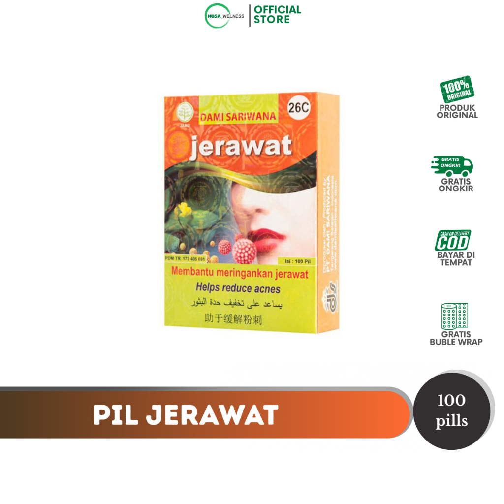 Jual DAMI SARIWANA Pil Jerawat – Jamu Herbal Bebas Jerawat | Original ...