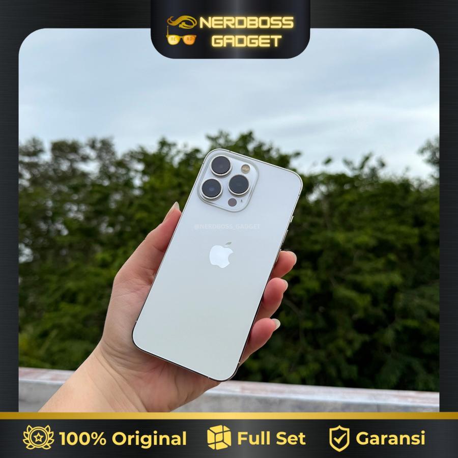 Jual APPLE IPHONE 13 PRO SILVER 512GB ORIGINAL FULLSET MULUS DISKON GESSS | Shopee Indonesia