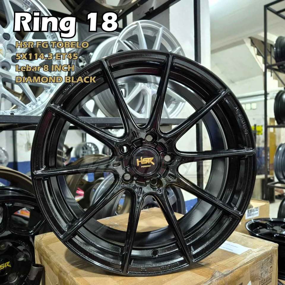 Jual Velg mobil ring 18 Hsr FG TOBELO R18 untuk CRV , HRV , RUSH , TERIOS , CIVIC TURBO , ACCORD ...