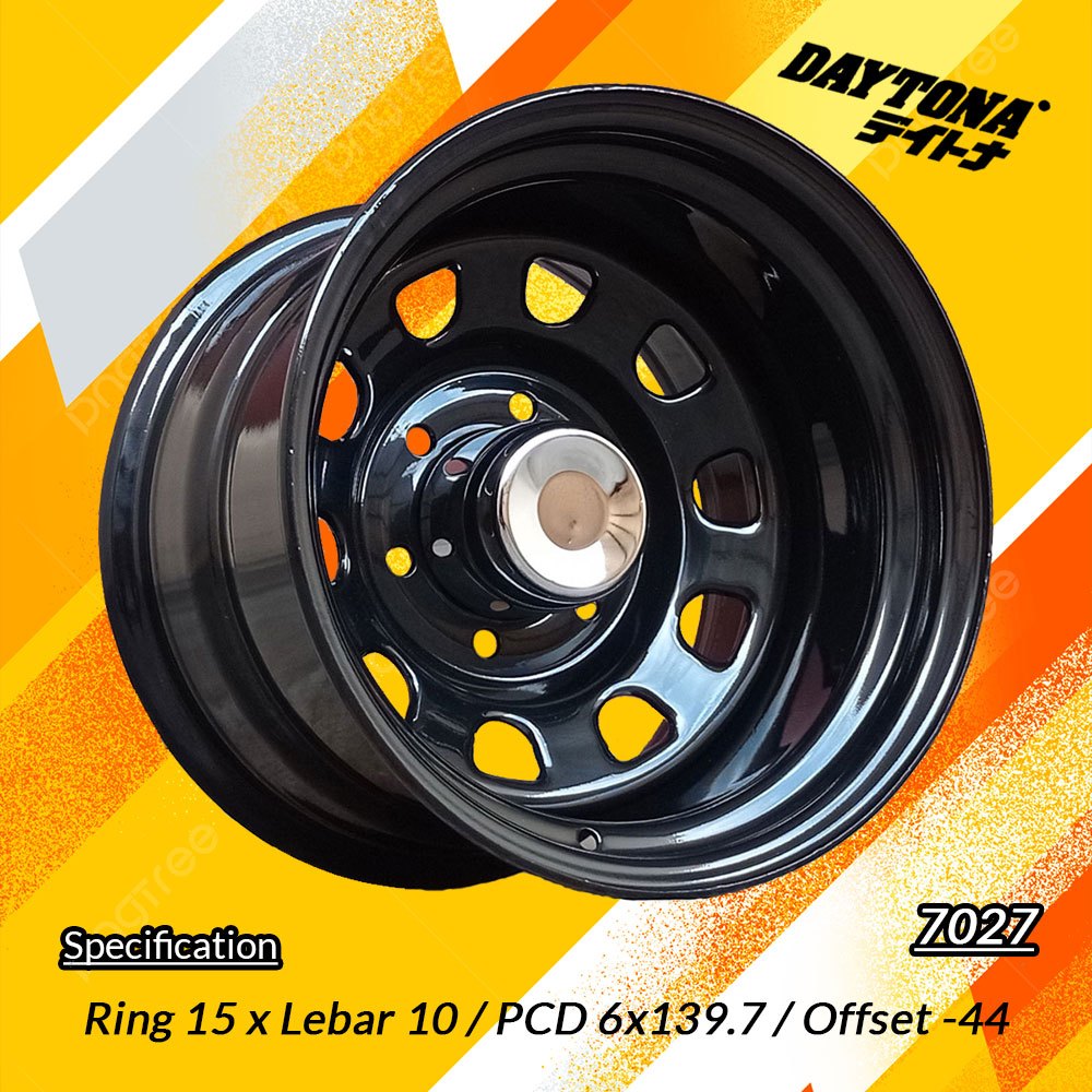 Jual Velg Besi DAYTONA Offroad R15 Ring 15 Lebar 10 Lubang 6x139.7 COD ...
