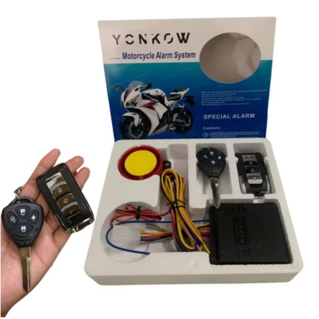 Jual V12 Alarm Motor Anti Maling & Anti Rampas dengan Sensor Getar dan ...