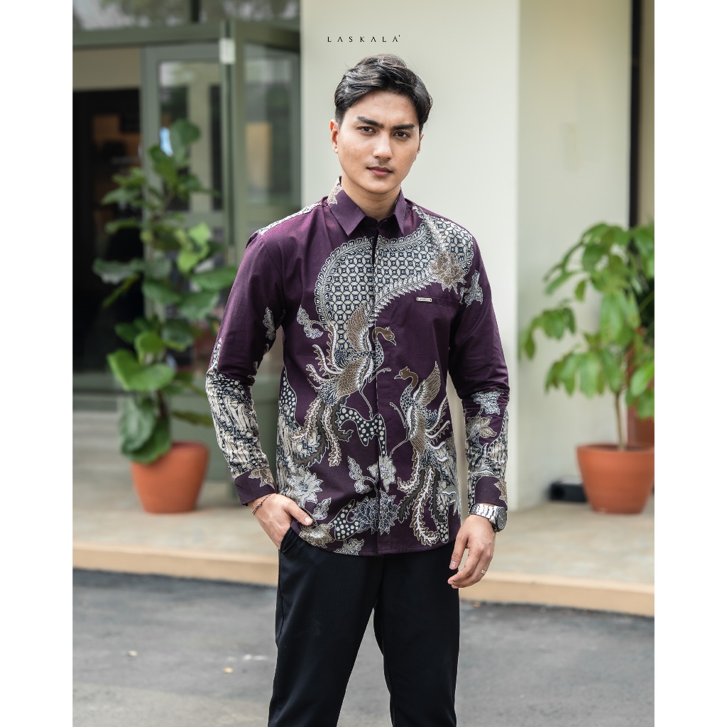 Jual Laskala Batik Premium Karibu Kemeja Batik Pria Slimfit Lengan ...