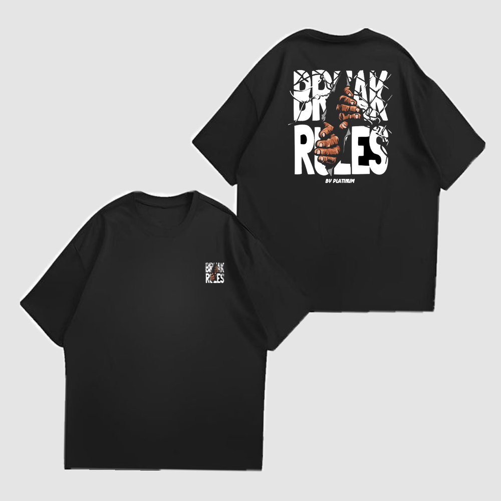 Jual PLATINUM WORLD T-Shirt Baju Kaos Break Rules Unisex Pria - Wanita ...