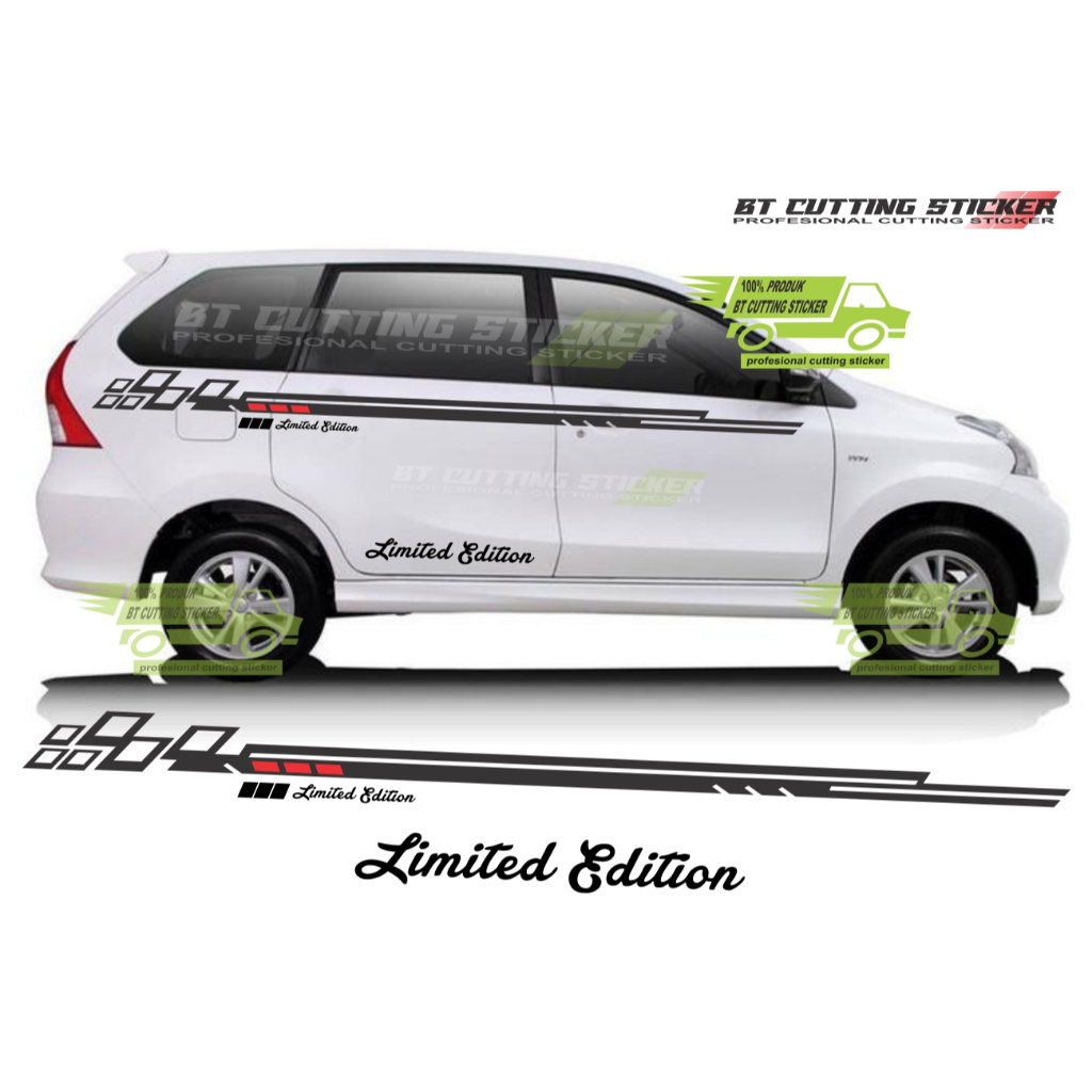 Jual AV612 stiker mobil avanza veloz sticker mobil toyota avanza stiker ...